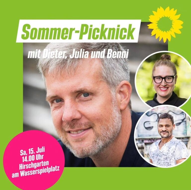 Sommer-Picknick mit Dieter Janecek, Julia Post und Benni Adjei ...